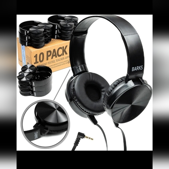 barks tech | Headphones | Pack Bulk Classroom Headphones Onear Premium ...